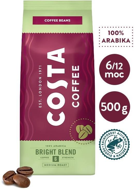 Kawa Costa Coffee The Bright Blend kawa ziarnista 500g - Ceny i opinie ...