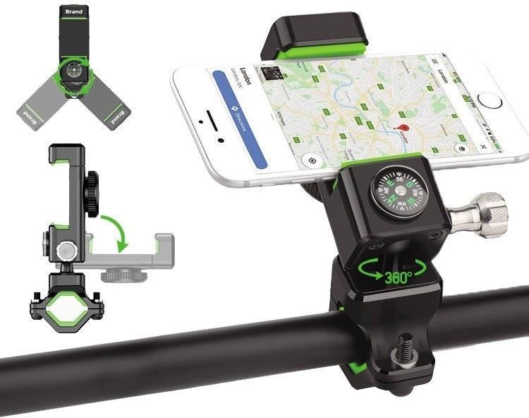 Braders Rowerowy Uchwyt Na Telefon + Kompas Na Kierownicę Zielony ...