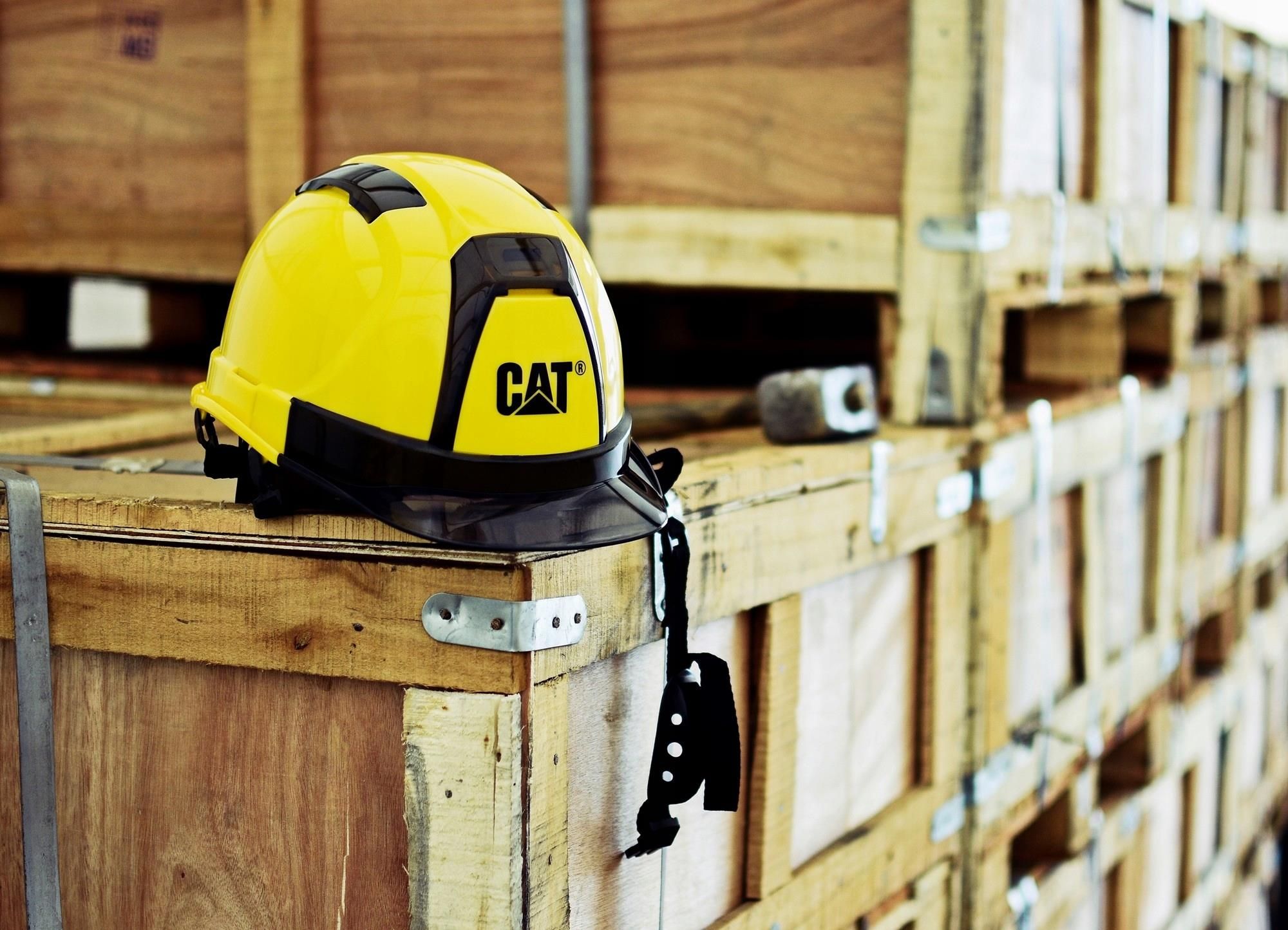 Hełm Kask Budowlany Cat Z Daszkiem Oryginał - Ceny i opinie - Ceneo.pl