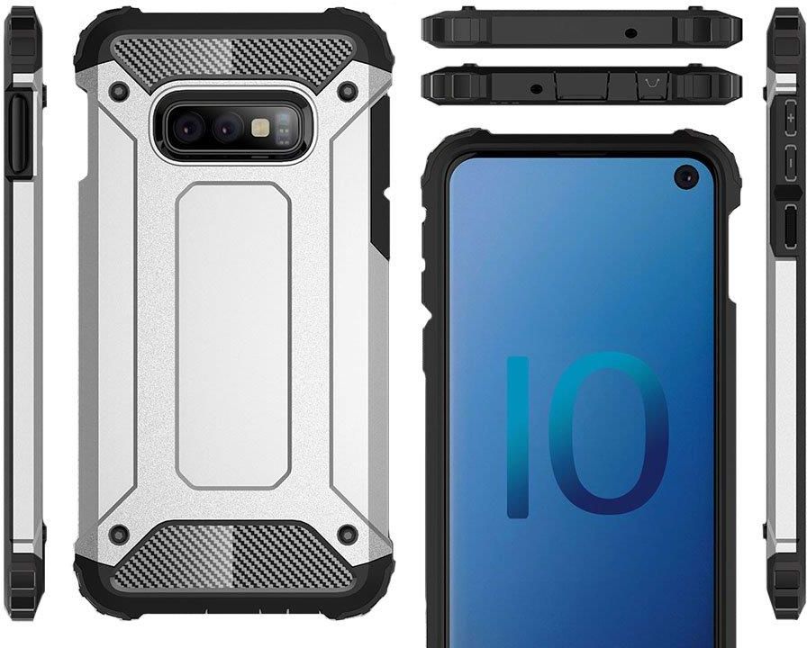 ERBORD Etui TECH ARMOR Case do Samsung Galaxy S10E Silver Srebrny ...