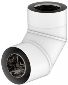 System kominkowy Red Blue Abg Kolano Kominowe Dwuścienne Białe 80/125/90 (SXRED80125K90B ...