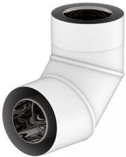 System kominkowy Red Blue Abg Kolano Kominowe Dwuścienne Białe Redukcyjne 80/125-60/100 ...