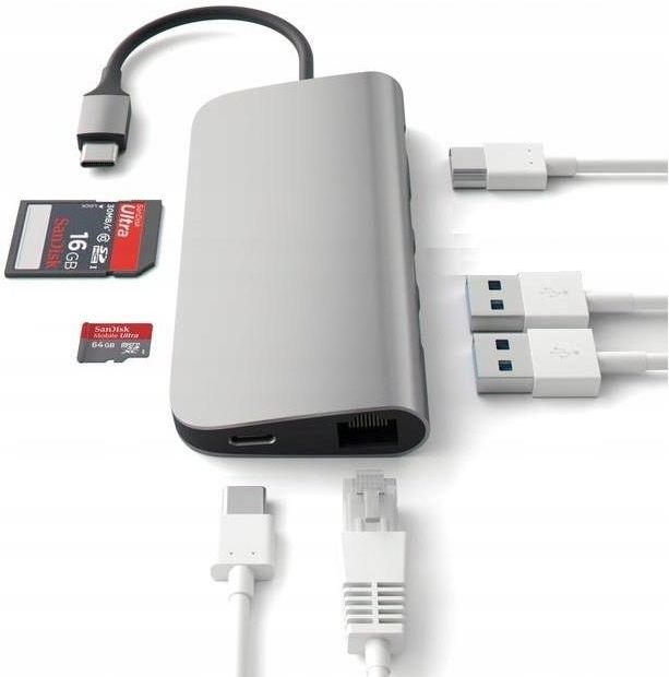 4APPLE.PL HUB 8W1 ADAPTER USB-C ETHERNET HDMI 4K SD MACBOOK (HU8IN1 ...