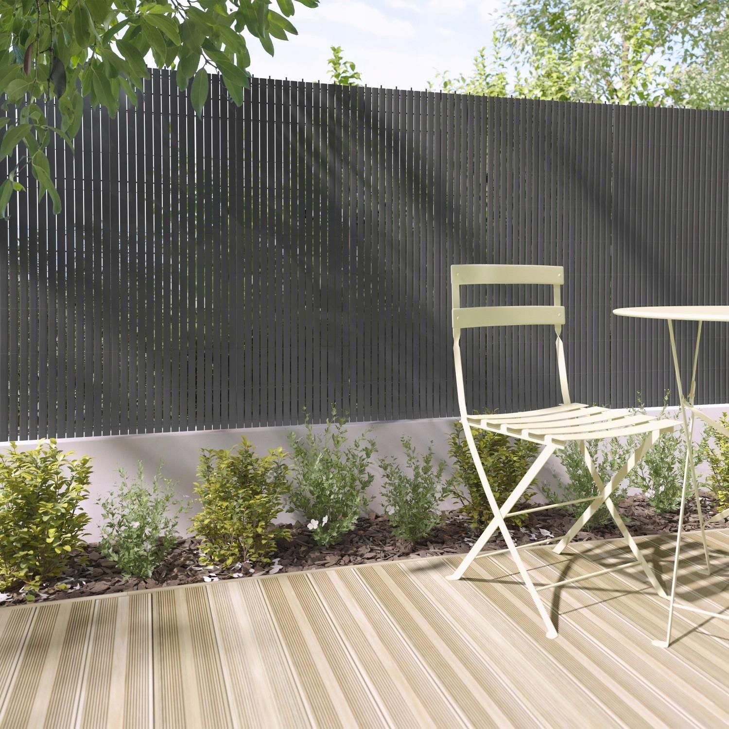 OSŁONA BALKONOWA PVC 5X1,5M MATA NA TARAS ANTRACYT - Ceny i opinie ...