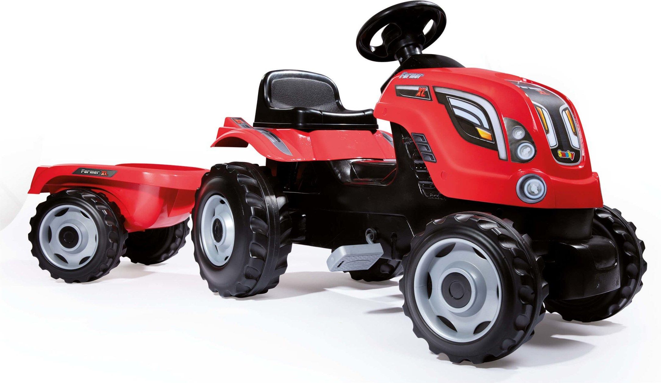 Smoby Traktor XL Czerwony Przyczepa - Ceny i opinie - Ceneo.pl