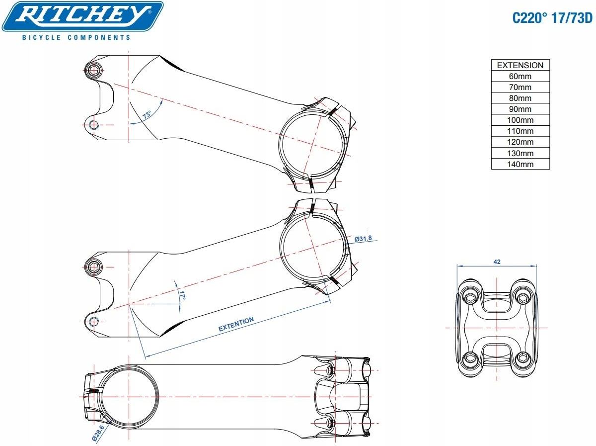 Ritchey Mostek Wcs C220 17° 1 1/8 90Mm - Ceny i opinie - Ceneo.pl