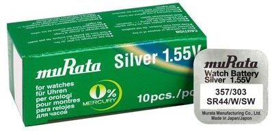 Murata bateria srebrowa mini 357 / 303 / SR44W / SW44SW / SR44 (357303) - Ceny i opinie na Ceneo.pl