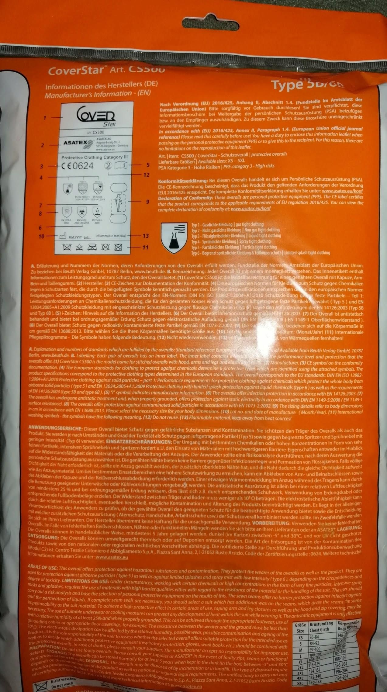 Kombinezon Ochronny Coverstar Cs 500 En14126 - Ceny i opinie - Ceneo.pl