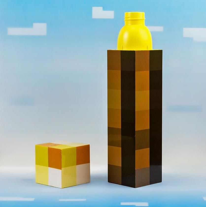 DUŻA BUTELKA BIDON ZAK! MINECRAFT POCHODNIA 650ML - - Ceny i opinie ...