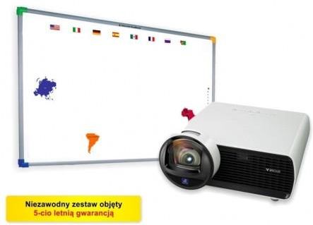 Tablica interaktywna Tablica Touchboard Plus 1078 + Projektor Sony Vpl-Sx226 Uchwyt Ścienny ...