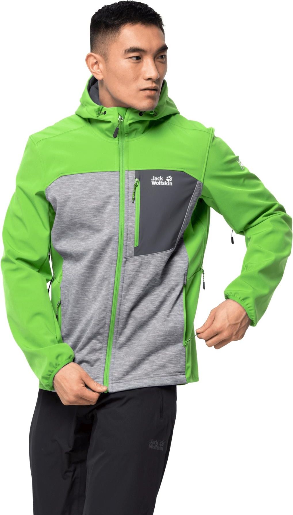 Jack Wolfskin Softshell Męski Sky Peak Softshell M Leaf Green - Ceny i ...