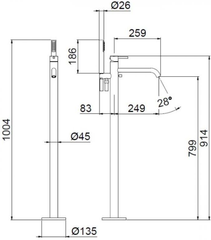 Bateria Vema Maira Chrom (V27190) - Baterie Wannowe - Opinie i ceny na ...