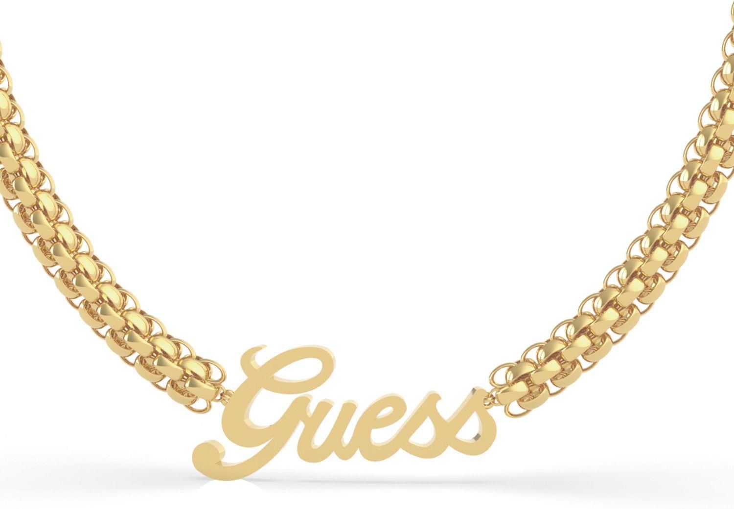 GUESS EU BIŻUTERIA GUESS NASZYJNIK ZŁOTY UBN79081 - Ceny i opinie ...