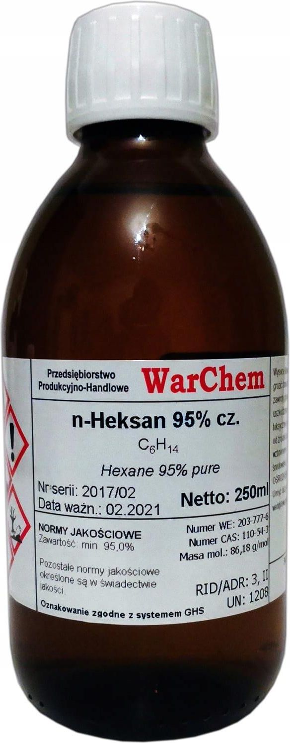 Drobne akcesoria medyczne Warchem N- Heksan 95% Czysty 250Ml - Ceny i ...