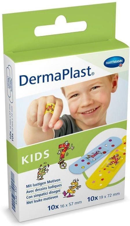 HARTMANN DERMAPLAST KIDS PLASTRY DLA DZIECI (2 ROZMIARY) 20 SZT ...