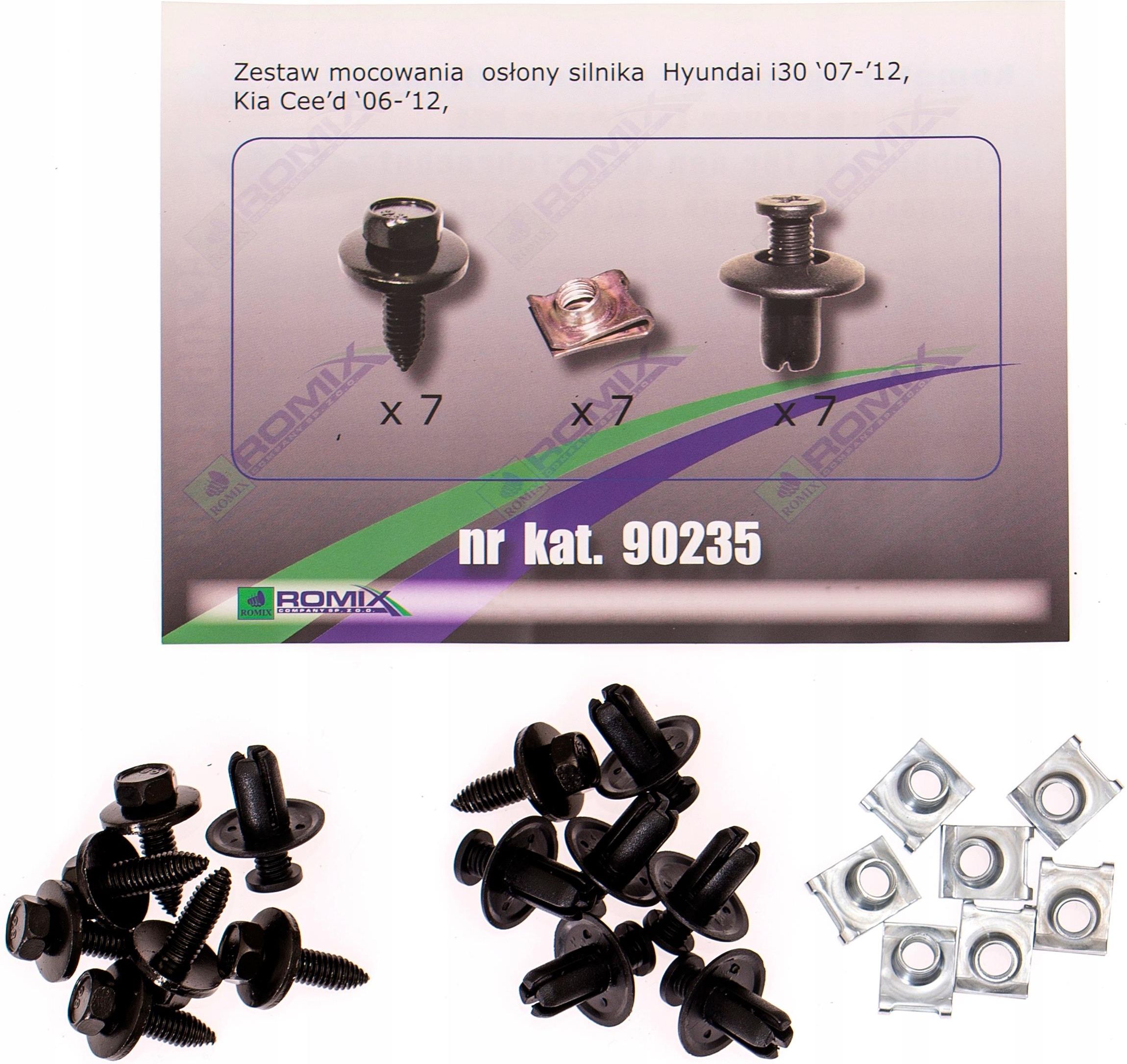 KIA CEED I 06-12 SPINKI MOCOWANIA OSŁONY SILNIKA - Opinie i ceny na ...