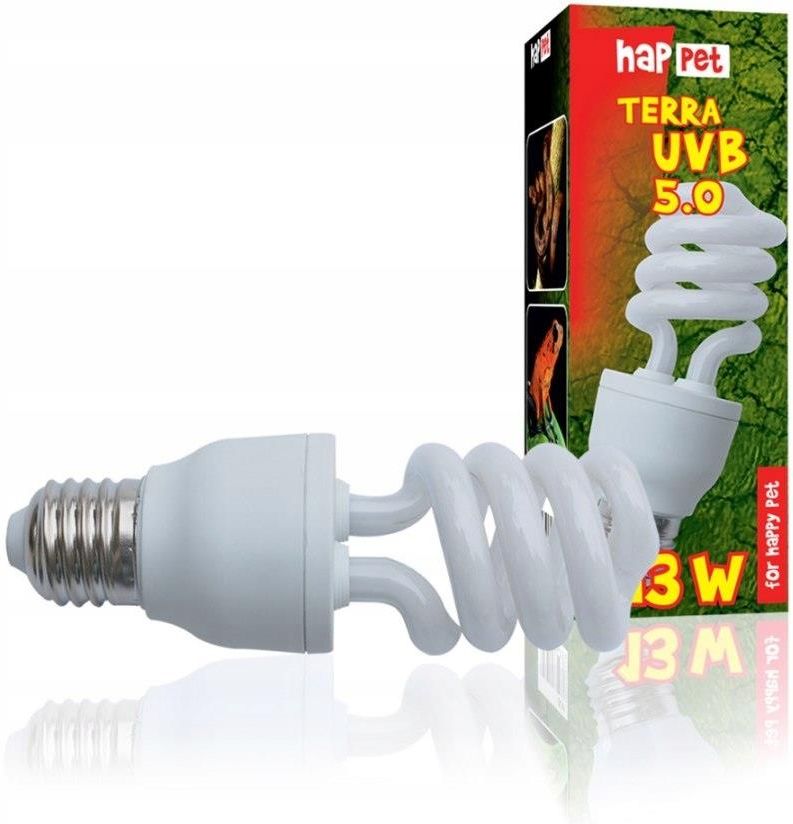 ŻARÓWKA TERRA UVB HAPPET 5.0/13W - Ceny i opinie - Ceneo.pl