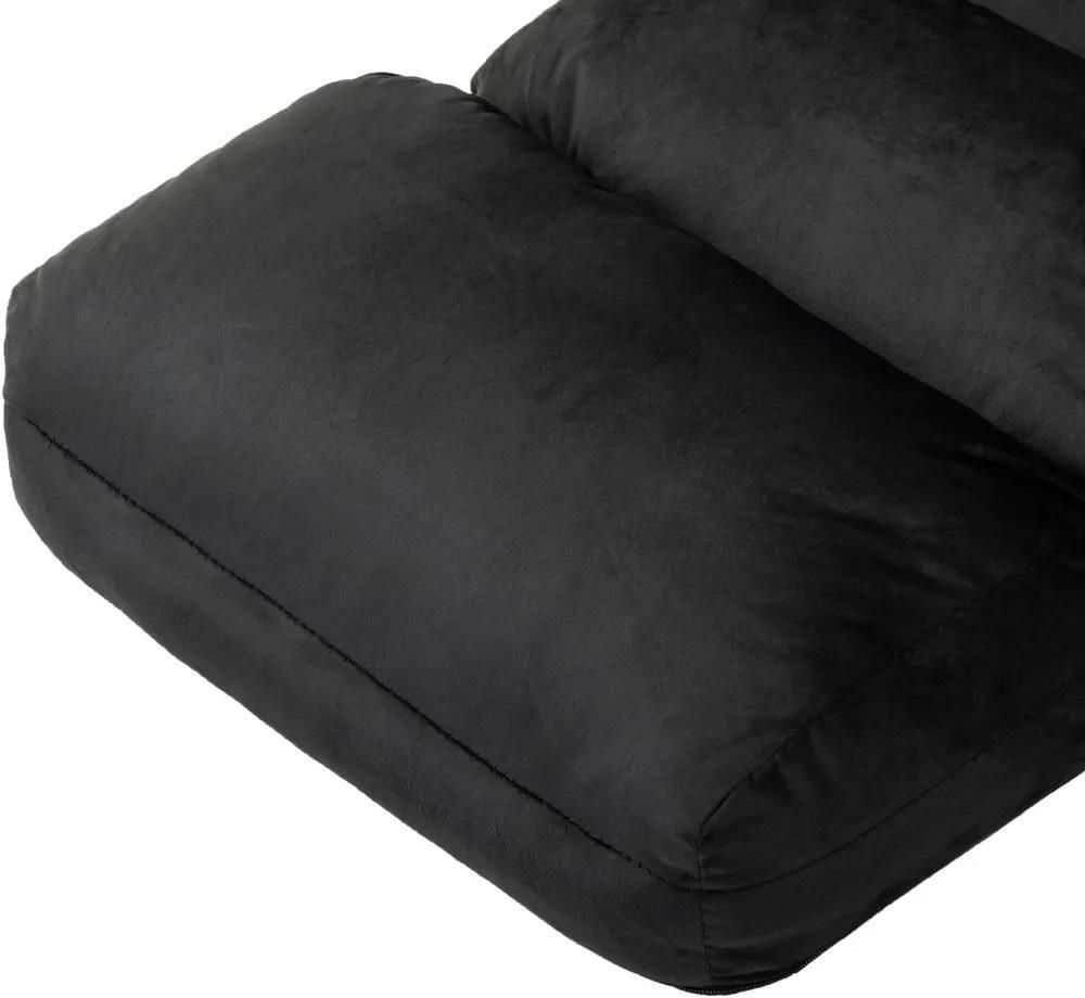 SOFA PODŁOGOWA Z PODŁOKIETNIKAMI CZARNA 288578 - Opinie i atrakcyjne ...