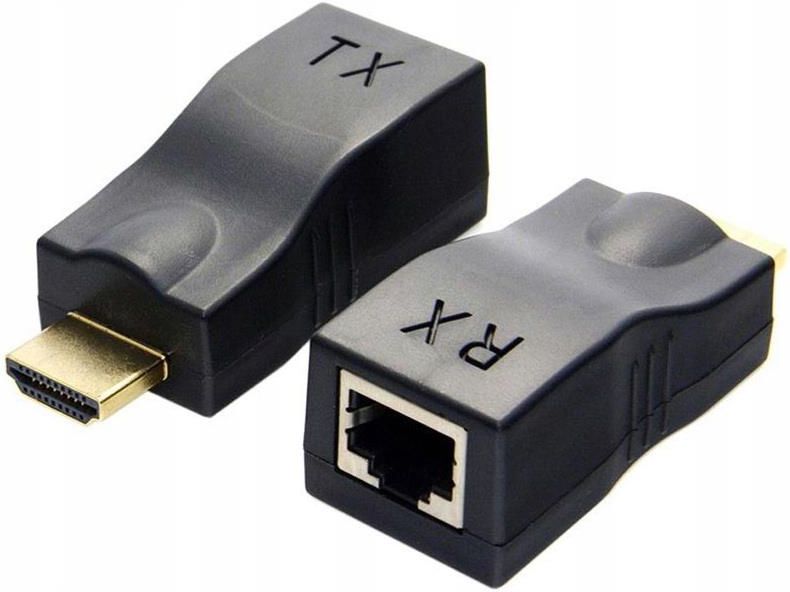 VORTEX EXTENDER HDMI PRZEZ ZŁACZE RJ45 CAT 5E/6 30M 4K ...