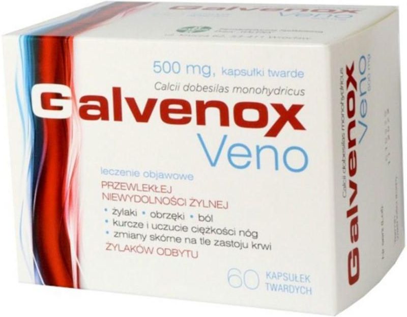 Galvenox Veno 500mg 60 kaps - Opinie i ceny na Ceneo.pl