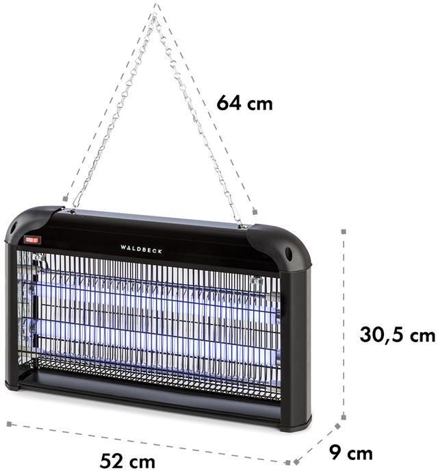 Waldbeck Mosquito Ex 5000 Lampa Owadobójcza 38W Czarny - Ceny i opinie ...