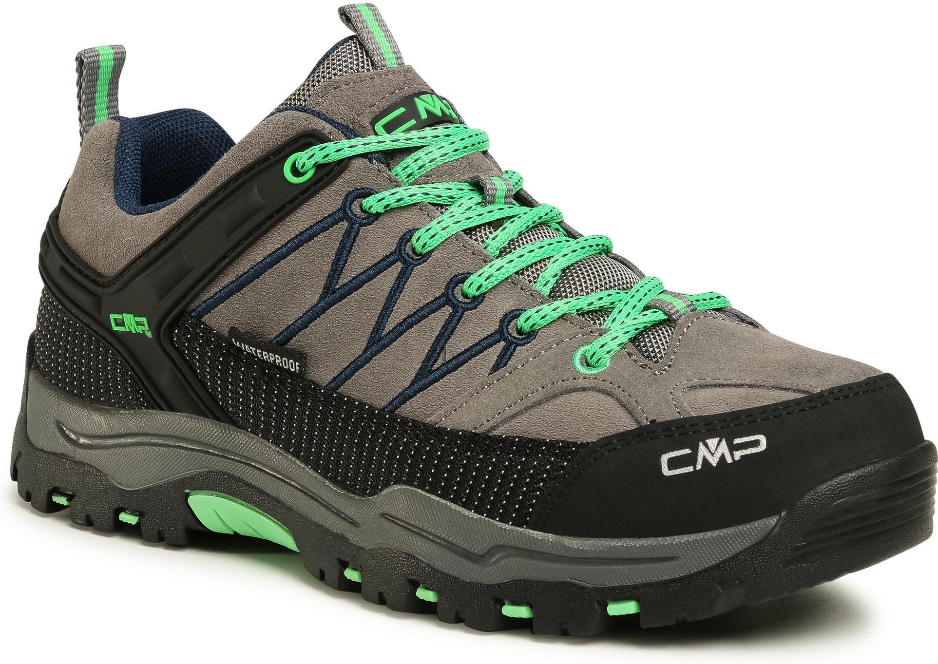 Buty trekkingowe Cmp Rigel Low Wp 3Q13244J Graffite Verde Fluo 29Uf ...