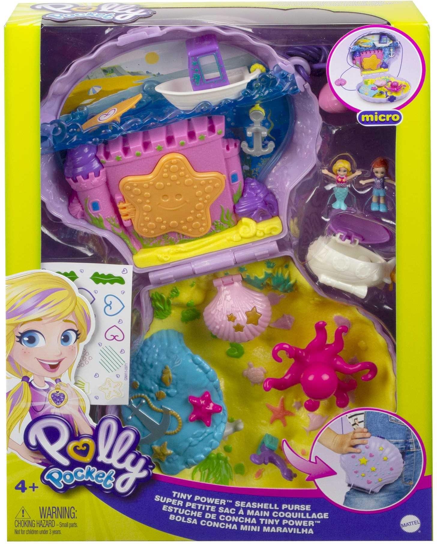 Lalka Mattel Polly Pocket – Tiny Power - Torebka w kształcie muszelki ...