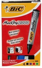 MARKER PERMANENTNY BIC 2000 4 KOLORY OKRĄGŁA KOŃCÓWKA - Ceny i opinie - Ceneo.pl