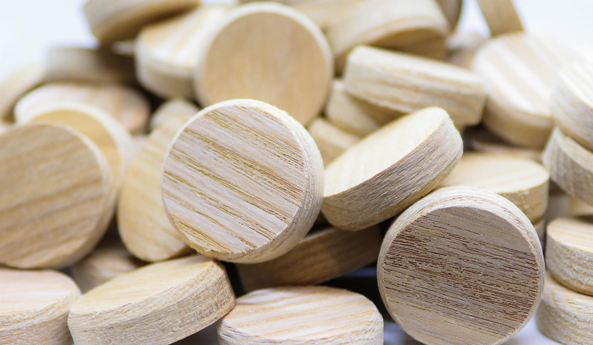 Tolux Fleki Drewniane Fleki Z Deski Jesion Fi 30Mm 100Szt (F30J ...