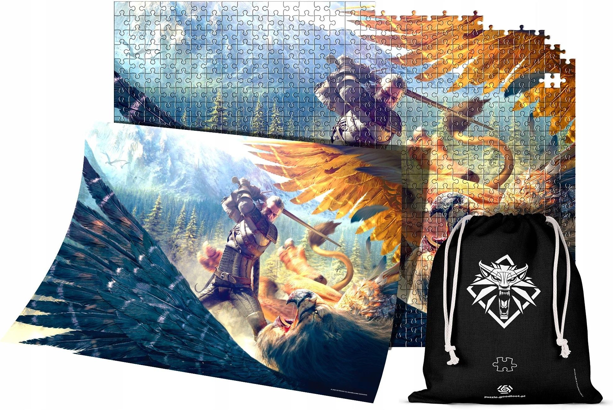 Good Loot Puzzle The Witcher (Wiedźmin) Geralt w Starciu z Gryfem ...