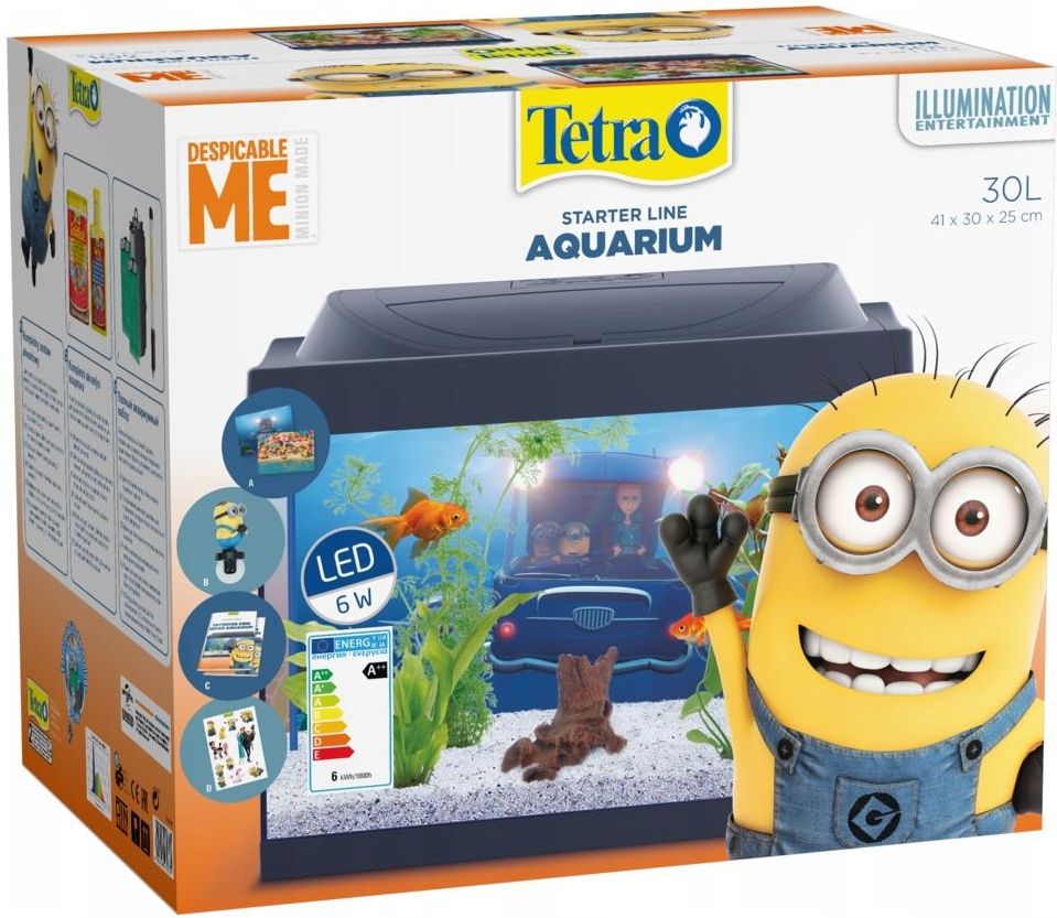 TETRA AQUARIUM STARTERLINE GOLDFISH MINIONS 30L 4004218273443 - Ceny i ...