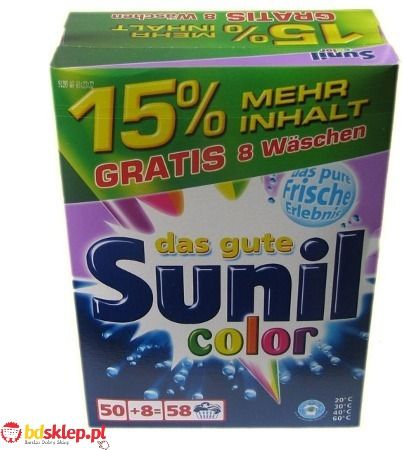 SUNIL Niemiecki proszek COLOR 5,22kg - Opinie i atrakcyjne ceny na Ceneo.pl
