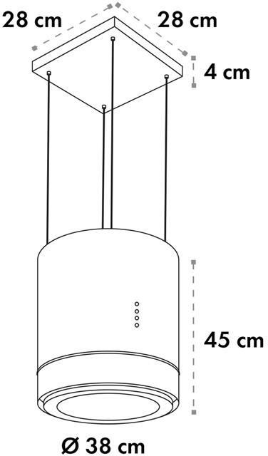 Okap Klarstein Tron Ambience 38cm Czarny - Opinie i ceny na Ceneo.pl