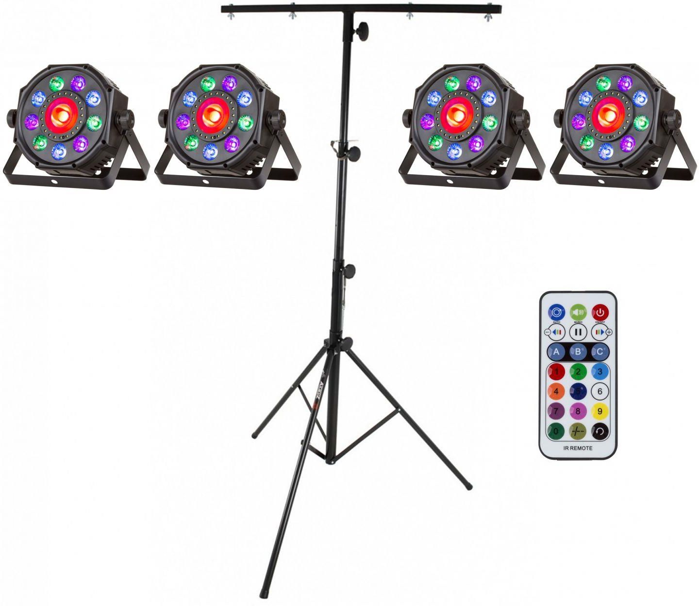 Jb Systems 4X Rave Spot - Zestaw Led Par Fx + Statyw - Sprzęt ...