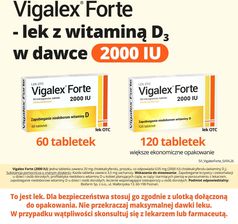 Vigalex Forte 2000 IU, witamina D3, 120tabl. - Opinie i ceny na Ceneo.pl