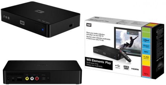 Odtwarzacz multimedialny WD Elements Play z dyskiem 2TB (WDBACC0020HBK ...