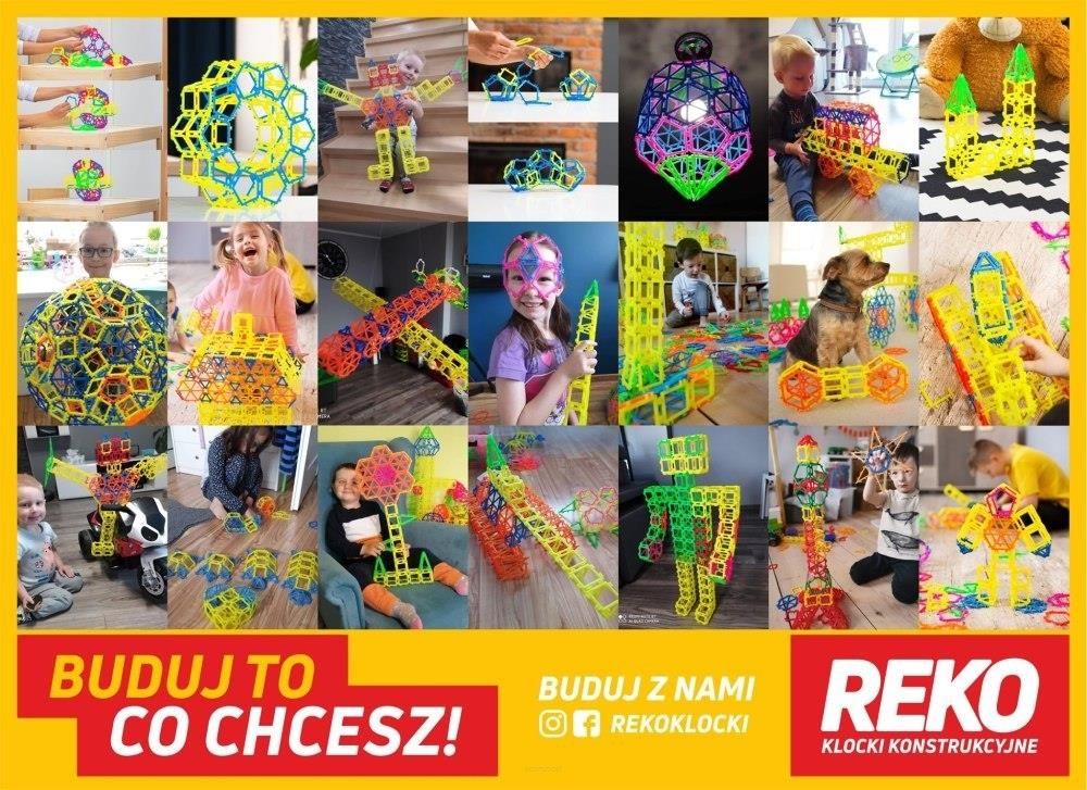 Reko System Kolorowe Edukacyjne Klocki 180El - ceny i opinie - Ceneo.pl
