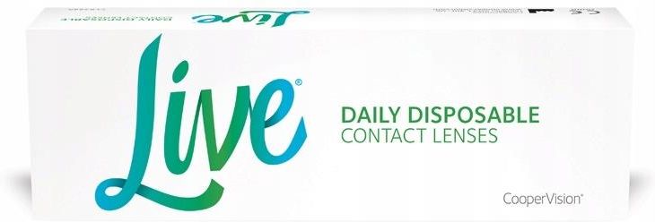 Soczewki COOPER VISION JEDNODNIOWE SOCZEWKI LIVE COOPERVISION 30SZT -6 ...