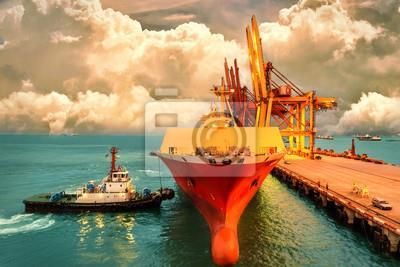 MYLOVIEW PL OBRAZ STATKI ŁÓDŹ, STATEK, TRANSPORT, BIZNES, MORZE ...
