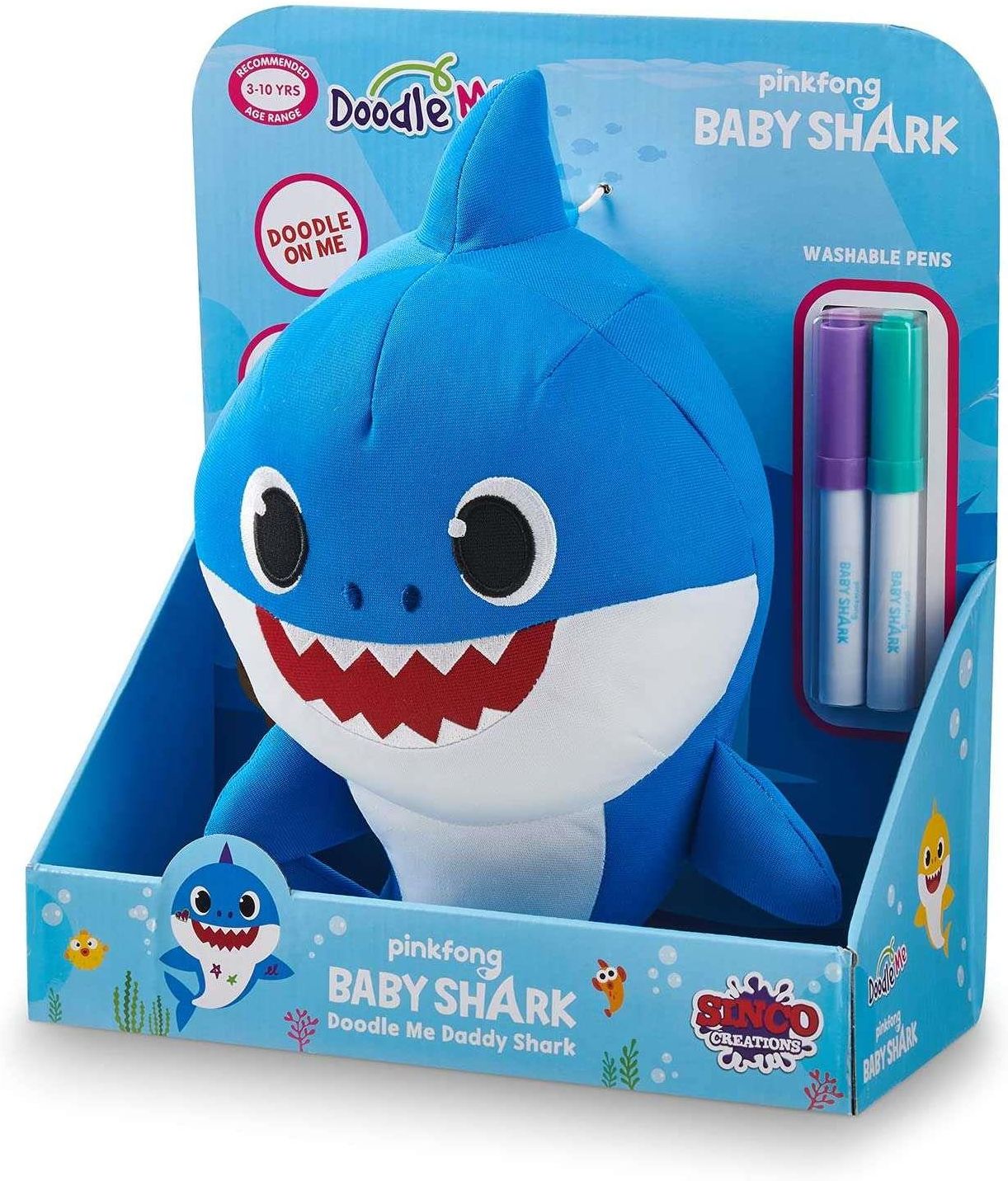 Sinco Creations Baby Shark maskotka do malowania niebieska - Ceny i ...