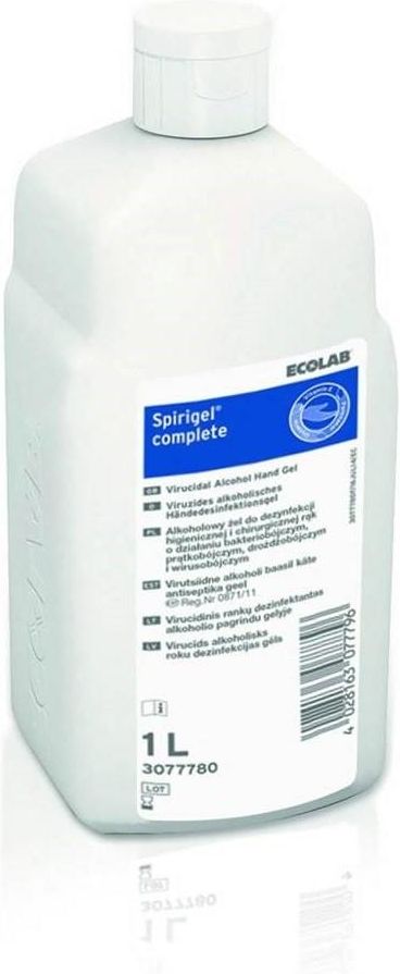 Ecolab Spirigel Complete Żel Do Dezynfekcj Rąk 1L Butelka Bez Pompki ...