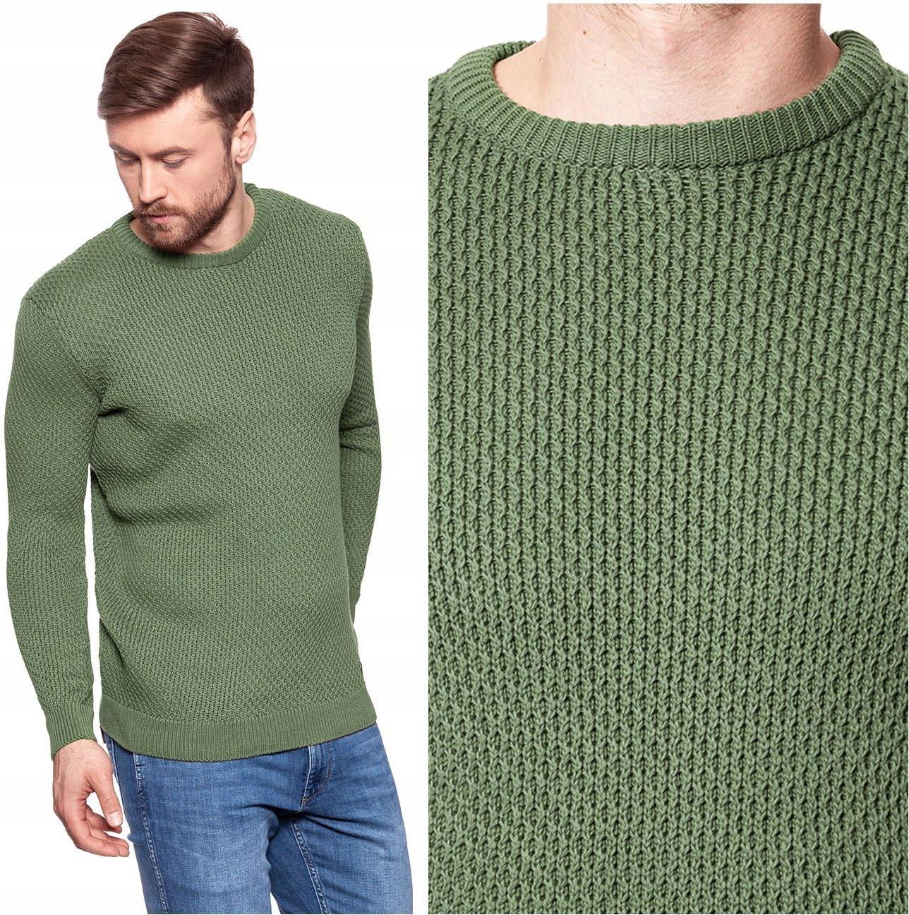 Mustang Jumper Sweter Męski Oliwkowy Zielony XL - Ceny i opinie - Ceneo.pl