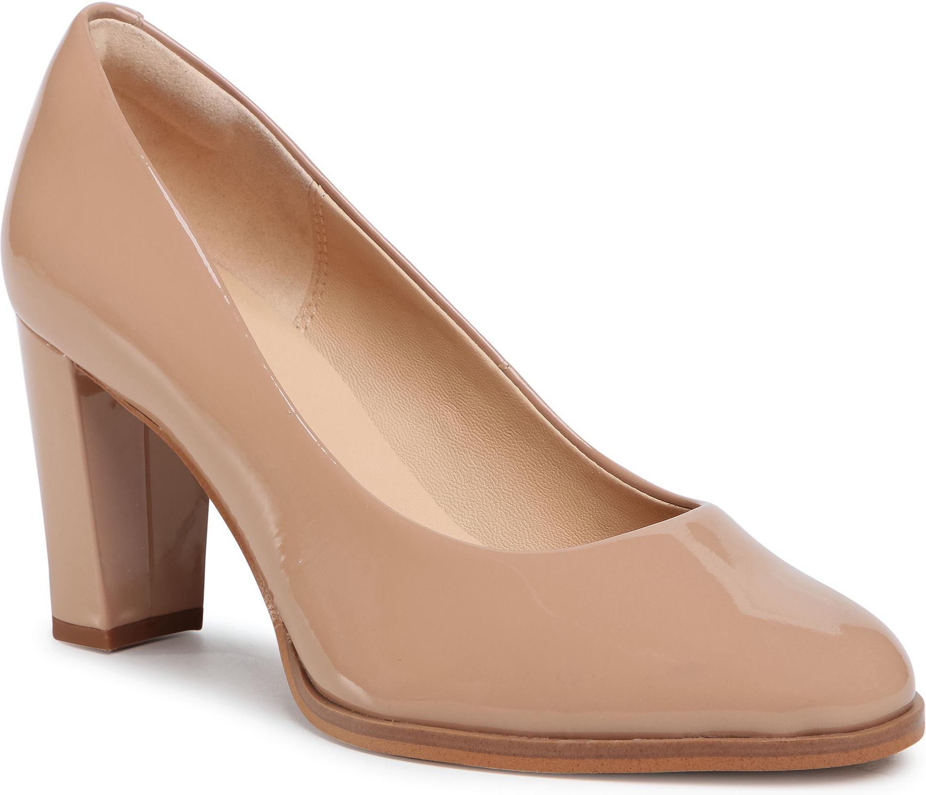 Półbuty CLARKS - Kaylin Cara 2 261549544 Praline Patent - Ceny i opinie ...