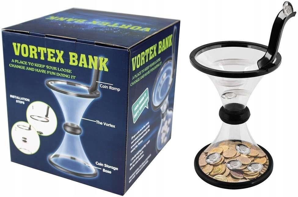 SKARBONKA GRAWITACYJNA VORTEX BANK EFEKT WIROWANIA - Ceny i opinie - Ceneo.pl