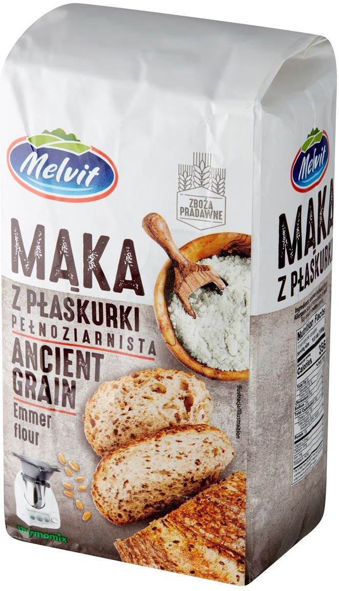 Mąka z płaskurki pełnoziarnista Melvit 1kg - Ceny i opinie - Ceneo.pl