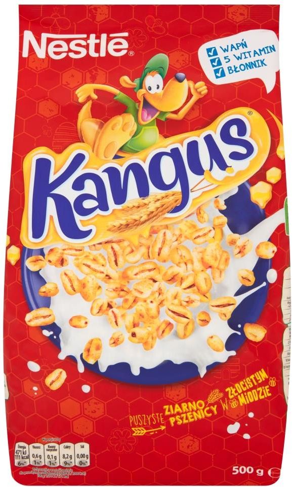 Nestle Kangus Płatki śniadaniowe miodowe 500G - Ceny i opinie - Ceneo.pl