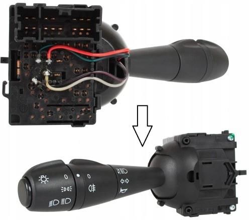 DACIA DUSTER I 10-18 MANETKA PRZEŁĄCZNIK ŚWIATEŁ 8201167982 ...