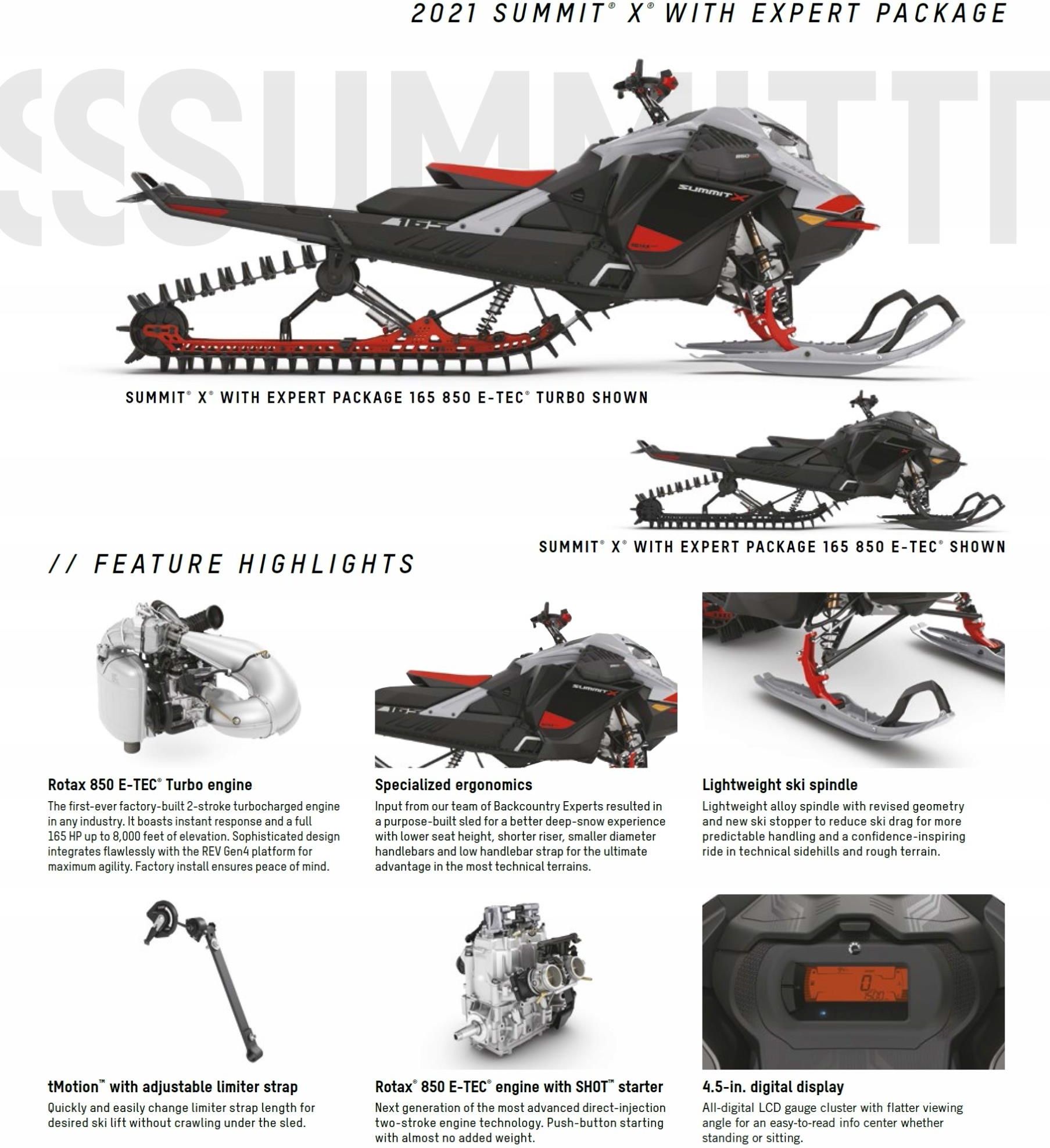 SKI DOO Summit X Expert 154 850 Turbo SHOT 2021 - Opinie i ceny na Ceneo.pl
