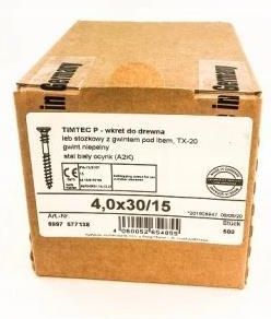 Wurth Wkręt Timtec P Tx20 4X30 500Szt. - Opinie i ceny na Ceneo.pl