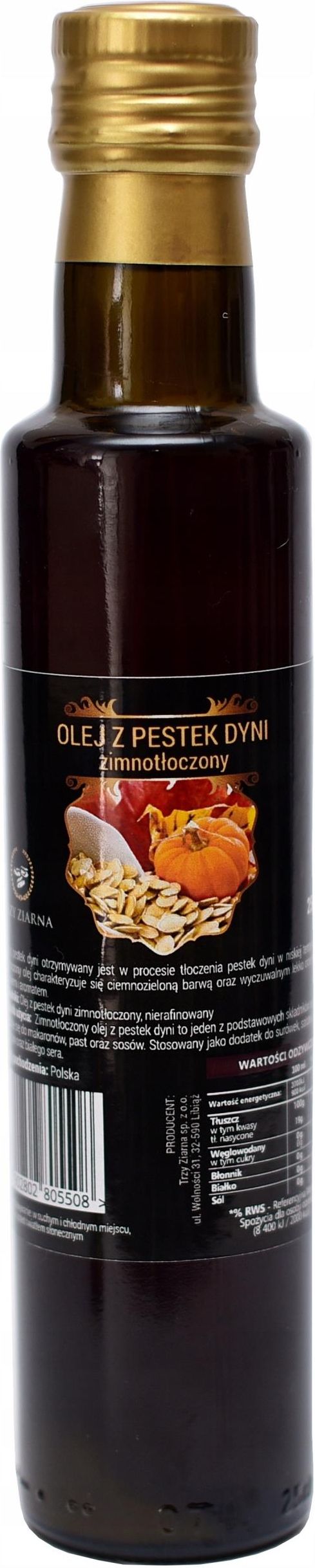 Olej Z Pestek Dyni 500Ml Tłoczony Na Zimno Polska - Ceny i opinie - Ceneo.pl